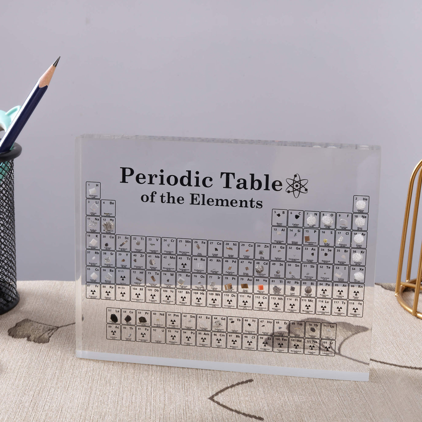 ATOMICA Collector's Edition - PERIODIC TABLE WITH REAL ELEMENTS